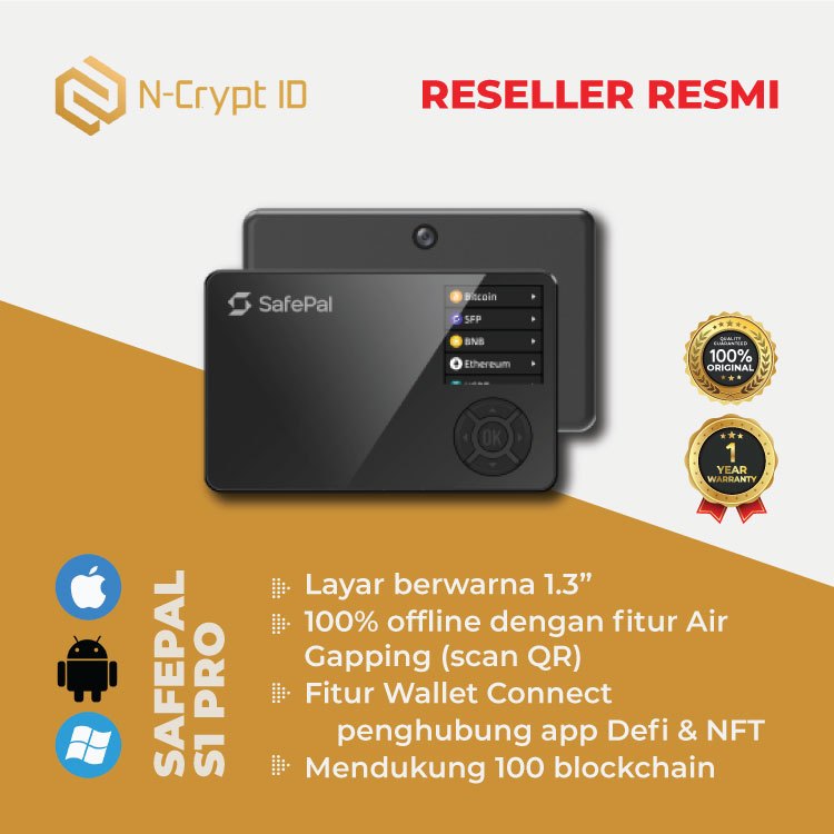 Jual Safepal S1 Pro / Crypto Hardware Cold Wallet / Cryptocurrency ...
