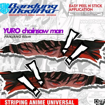 Jual stiker striping universal yuro chainsaw man | Shopee Indonesia