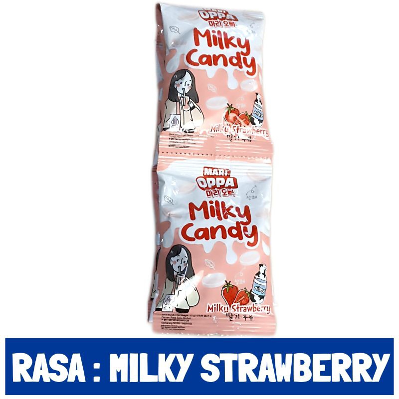 Jual Milky Candy Mari Oppa 1 Renceng Isi 10 Sachet 12gr | Shopee Indonesia