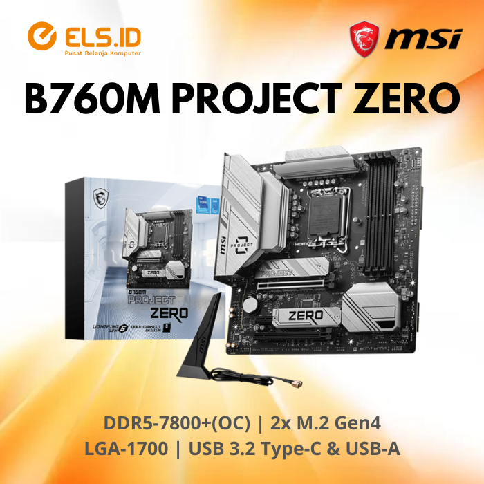Jual Motherboard MSI B760M Project Zero WiFi | Shopee Indonesia