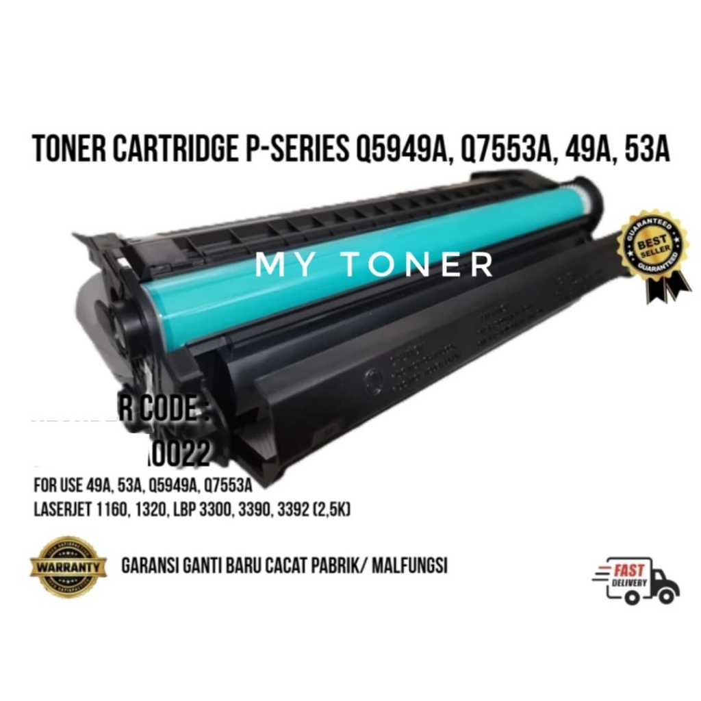 Jual Toner Cartridge Q7553a 53a Q5949a 49a Printer Laserjet P2015 P2014 ...