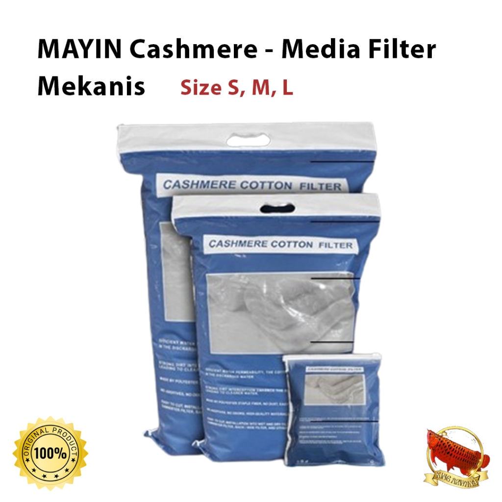 Jual Mayin Cashmere Cotton Filter mekanis kapas busa aquarium ikan ...