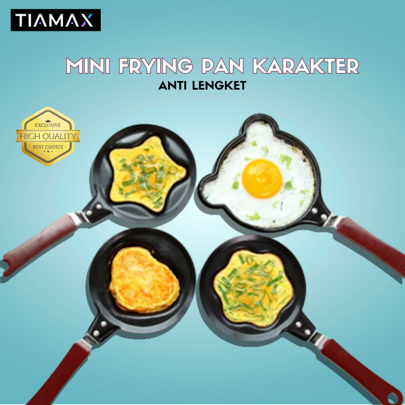 Jual Wajan Mini dengan Cetakan Karakter Telur yang Unik, Teflon, dan ...