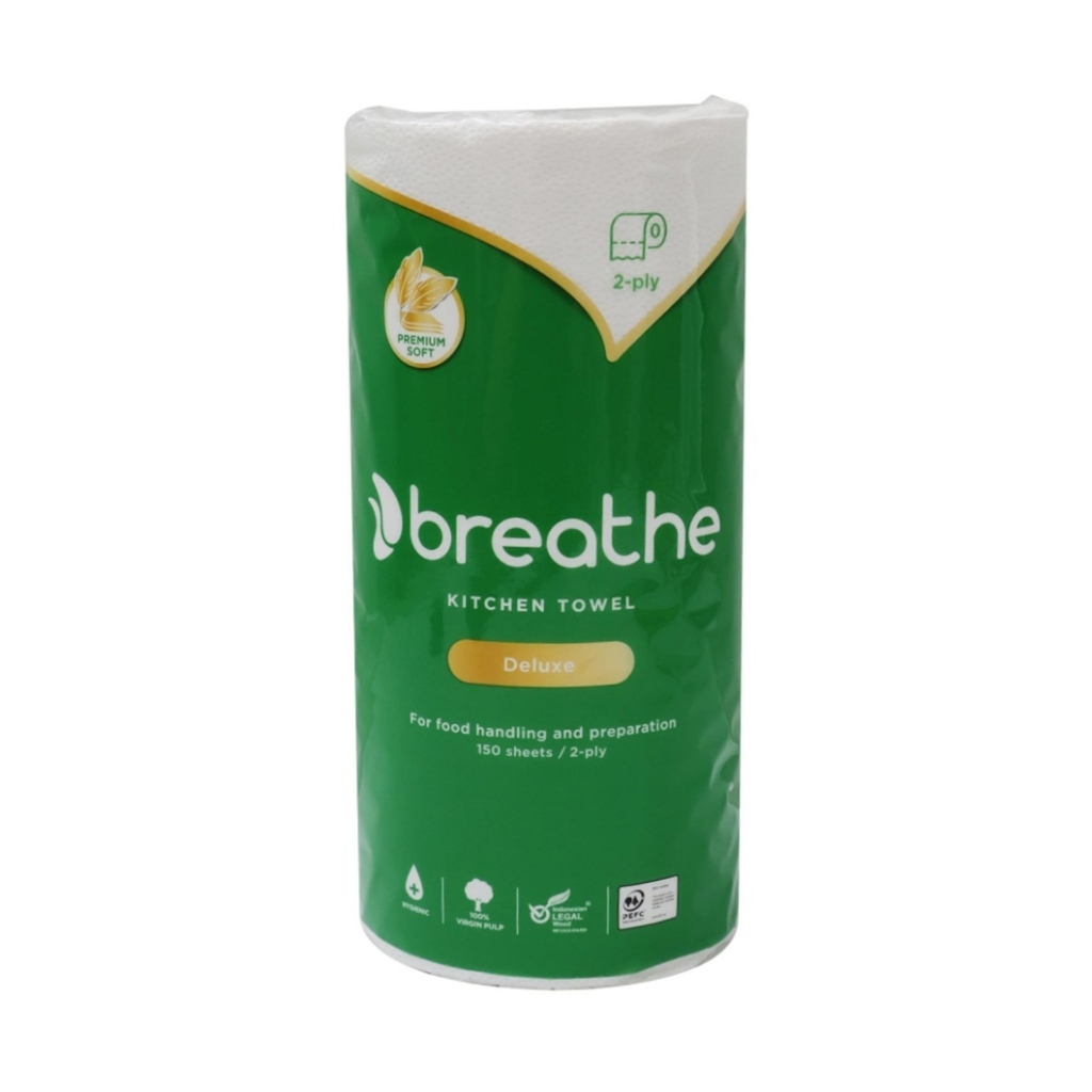 Jual Tisu Rol Untuk Dapur Breathe Kitchen Towell Deluxe 150 Lembar ...