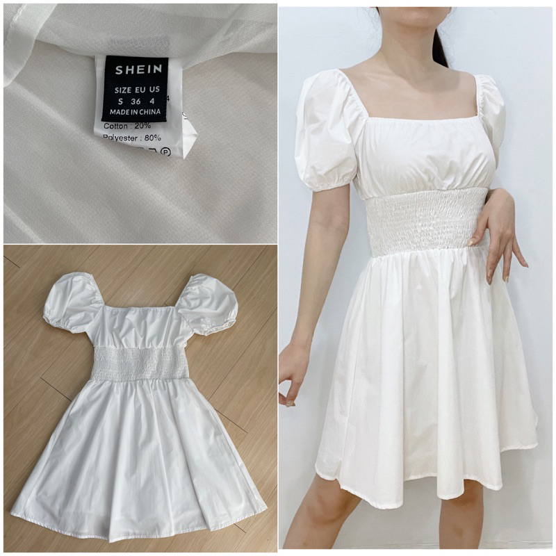Jual WHITE DRESS COLLECTION - White Brokat Eyelet Mini Dress Terusan ...