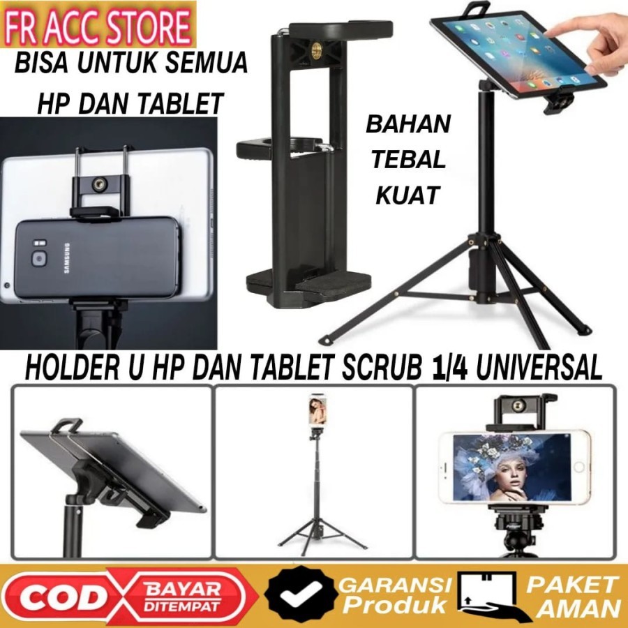 Jual Phone Holder Tablet / HP stand Holder Tablet / HP Holder U besar 1 ...