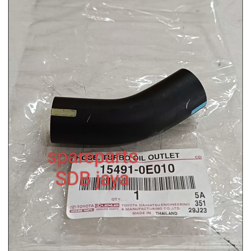 Jual karet selang pipa turbo oli solar Innova reborn Fortuner vrz Hilux ...