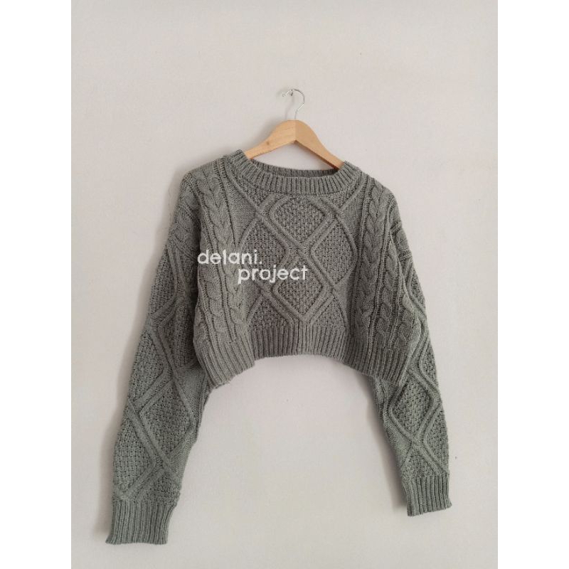 Jual Sandiego Crop Sweater Delani.Project | Shopee Indonesia