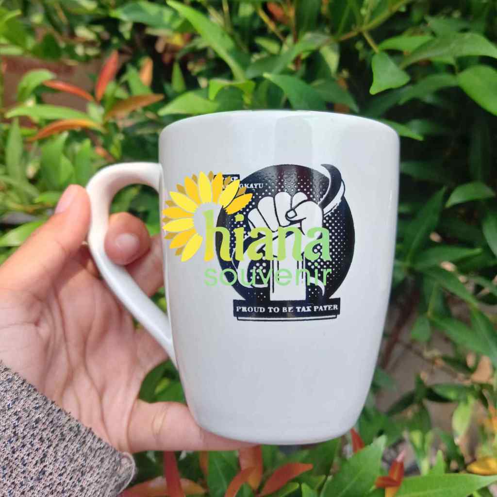 Jual Gelas Cangkir Keramik Minum Mug Corel Mini Putih Custom Cetak ...