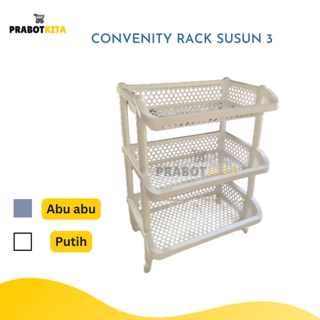 Jual Rak Serbaguna Susun 3 Roda Convenity / Convenity Rack Roda Susun ...
