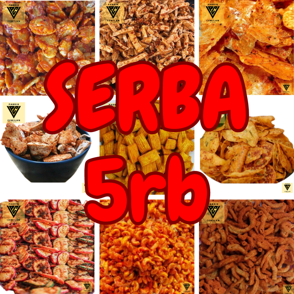 Jual PCV SERBA 5000 Basreng Pedas Daun Jeruk Keripik Kaca Pedas Daun ...