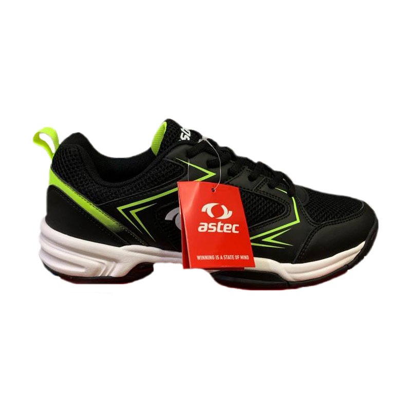 Jual Sepatu Original Astec Haller Badminton Black/Lime Men's Shoes ...