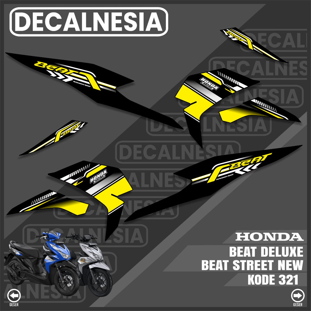 Jual Stiker Striping Motor Beat Deluxe CBS ISS Street New 2021 2022 ...