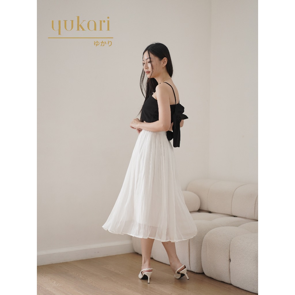 Jual [YUKARI.IDN] 아리아나 ARIANA SKIRT | Rok Plisket Shimmer Glossy ...