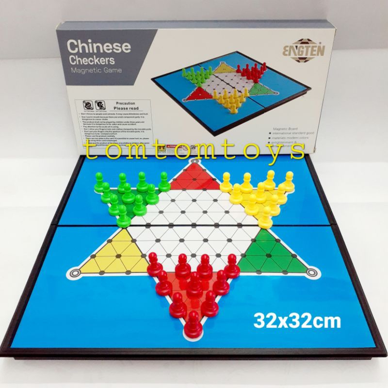 Jual HALMA Magnetic Board Game Halma Papan Magnet ukuran BESAR Chinese ...