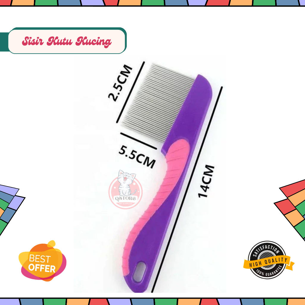 Jual Sisir Kutu Kucing / Sisir Serit Kutu / Alat Pengangkat Kutu ...