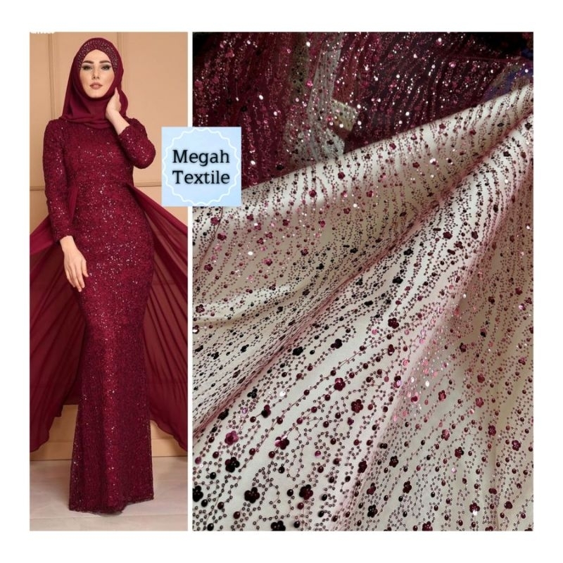 Jual tille sequin payet tulle mix mutiara | Shopee Indonesia
