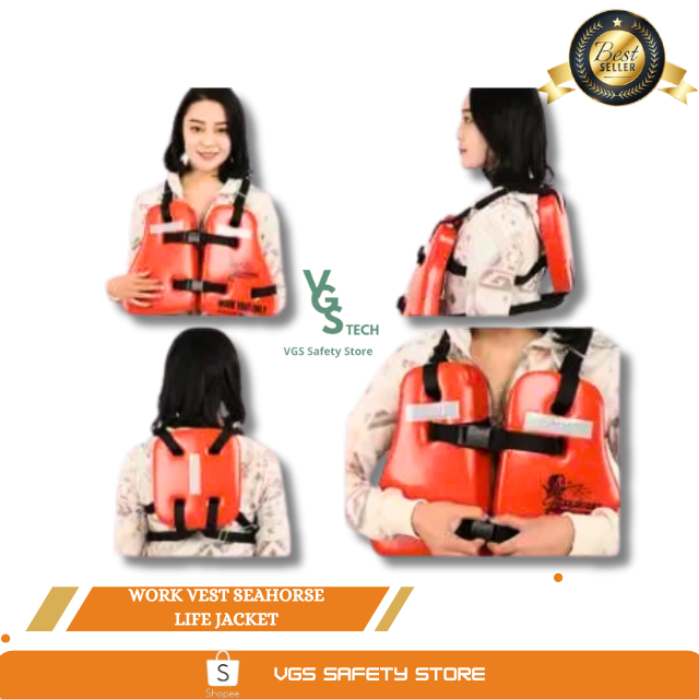 Jual Work Vest Sea Horse Pelampung Life Jacket Seahorse | Shopee Indonesia