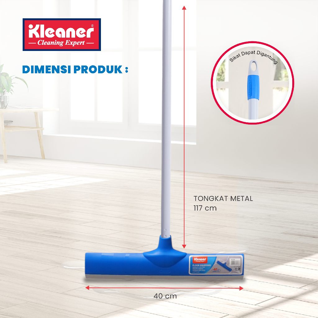 Jual Kleaner Serokan Air Karet 40 cm Pembersih Lantai dan Jendela ...