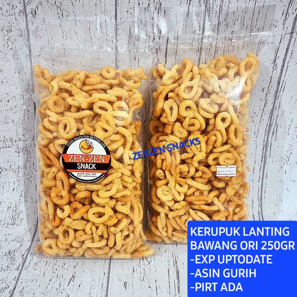 Jual KERUPUK LANTING BAWANG 250GR | Shopee Indonesia