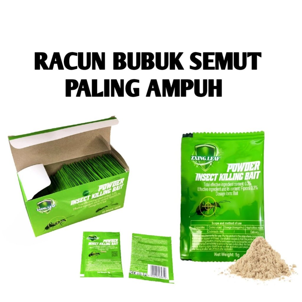 Jual Zxing Leaf Bubuk Racun Semut Ampuh Membunuh Semut Praktis & Murah / Racun Pembasmi Semut ...