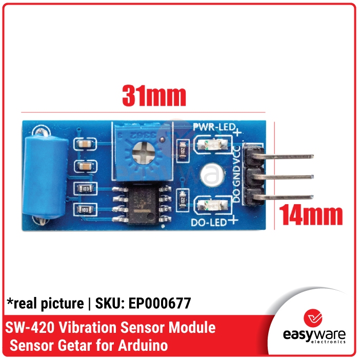 Jual SW-420 SW420 Vibration Sensor Module Sensor Getar LM393 | Shopee ...