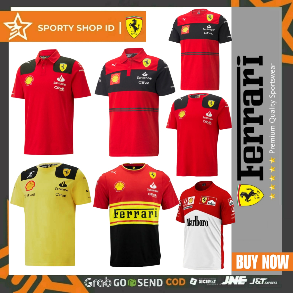 Jual Kaos Baju T Shirt Olahraga Sport Ferrari Racing Team Formula One ...