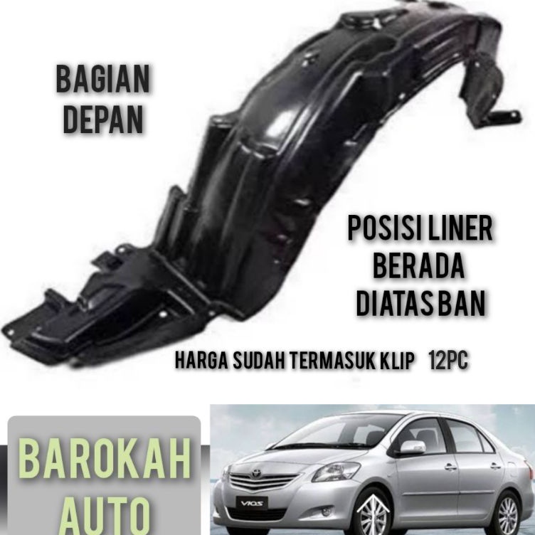 Jual el Terkini vios list spakbor liner fender mobil vios 27 sampai 212 ...