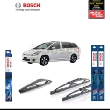 Jual Paket Wiper Depan Belakang Toyota Wish Advantage Original Bosch | Shopee Indonesia