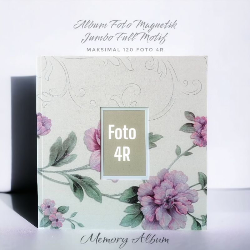 Jual Album Foto Magnetik Jumbo Lubang 4R Full Motif/Vinyl (1 Lusin ...