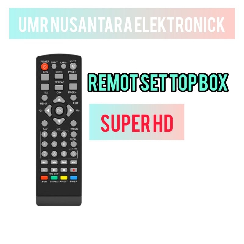 Jual remot set top box SUPER HD tanpa seting | Shopee Indonesia