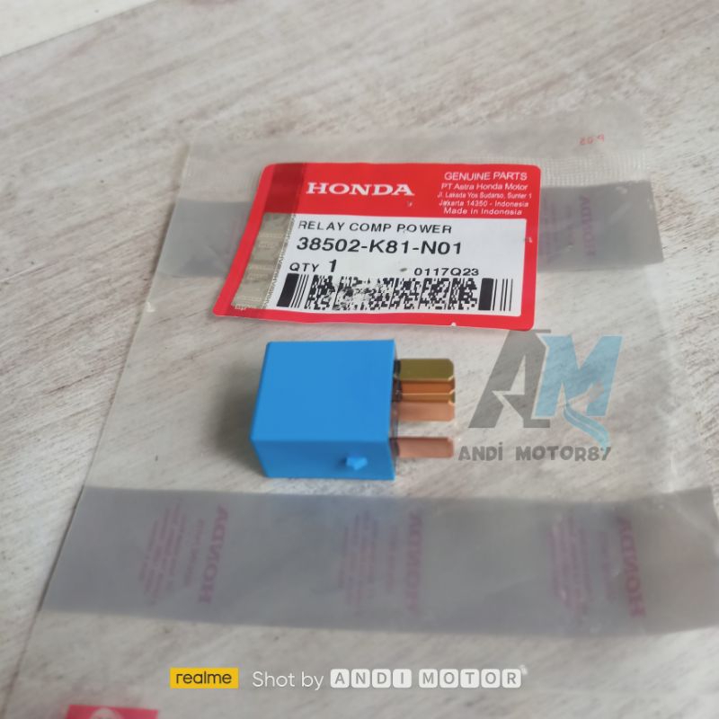 Jual 38502-K81-N01 Relay Comp Power Omron kaki 5 Honda Beat Sporty eSP ...