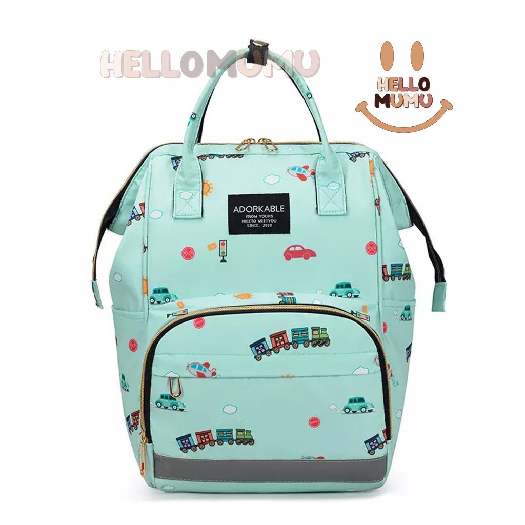 Jual Hellomumu Backpack Mom&Baby Bag Multi-Function Diaper Bag - HM232 ...