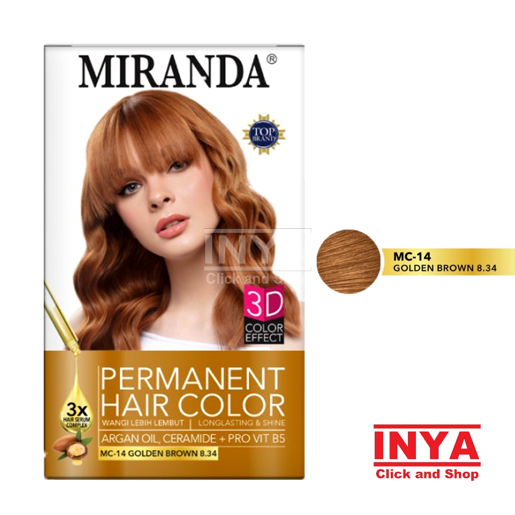 Jual Semir Rambut MIRANDA MC-14 GOLDEN BROWN 8.34 - Pewarna Rambut ...