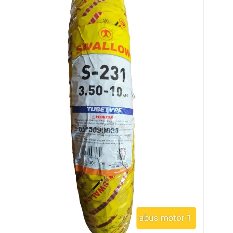 Jual BAN LUAR VESPA RING 10 UKURAN 350-10 original swallow | Shopee Indonesia