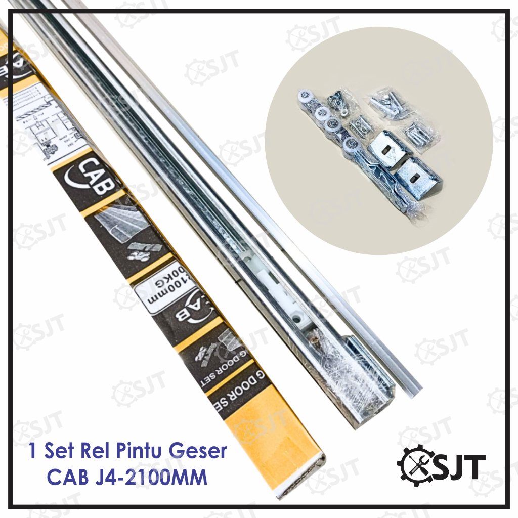 Jual Rel Pintu Geser/Sliding Rail Galvanis J4 Panjang 2.1 meter Komplit Set - SJT | Shopee Indonesia