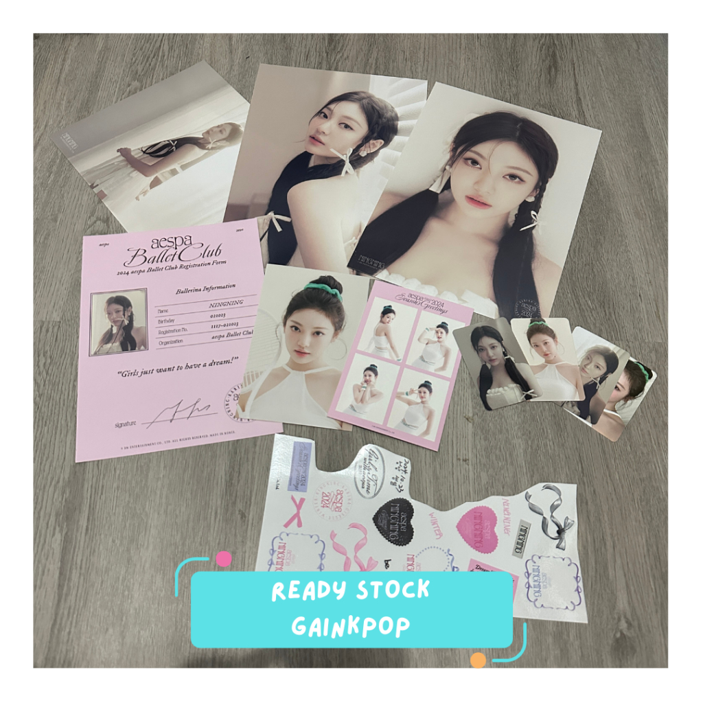 Jual [ready stock] sharing season greetings aespa 2024 giselle set ...