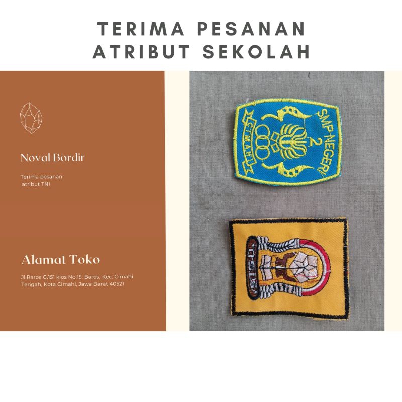 Jual Terima Pesanan Atribut Sekolah, Bordir Logo SMP dan Osis | Shopee ...