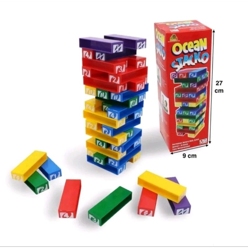 Jual Mainan Stacko Balok Susun Board Game | Shopee Indonesia