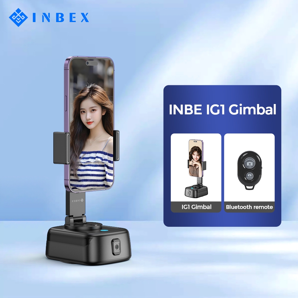 Jual INBEX IG1 Gimbal Face Tracking Auto 360° Dengan Fungsi Powerbank ...