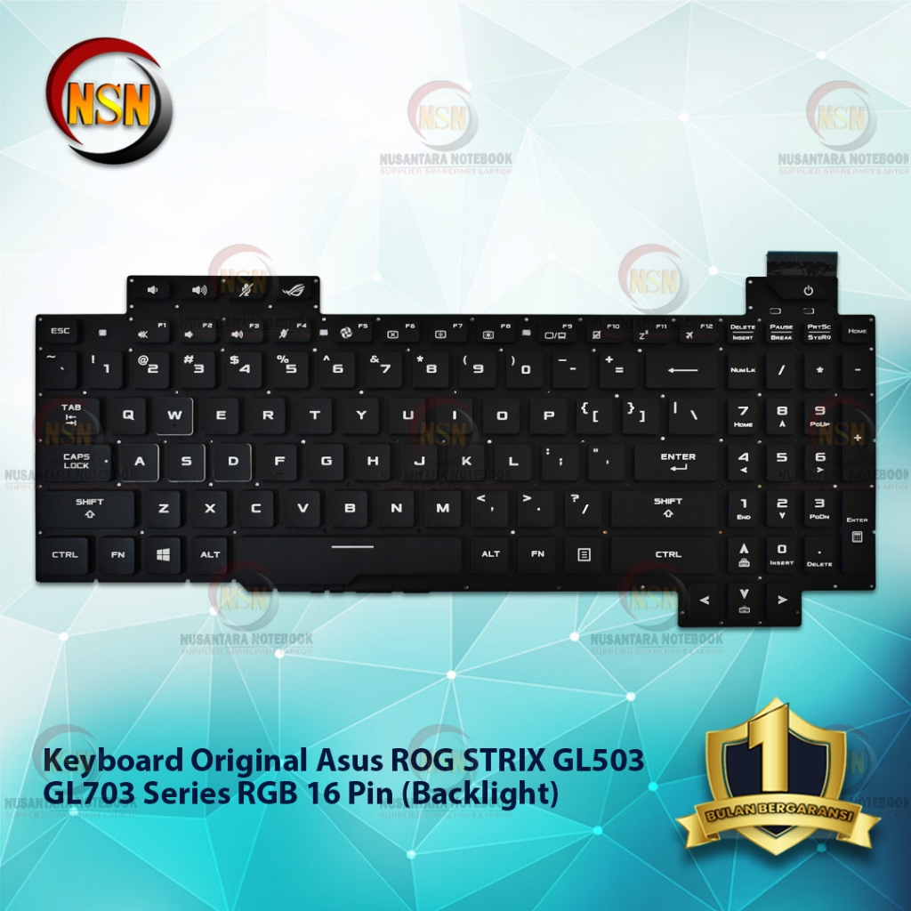 Jual Keyboard Laptop Original ASUS ROG GL 503 GL 703 Series Backlight ...