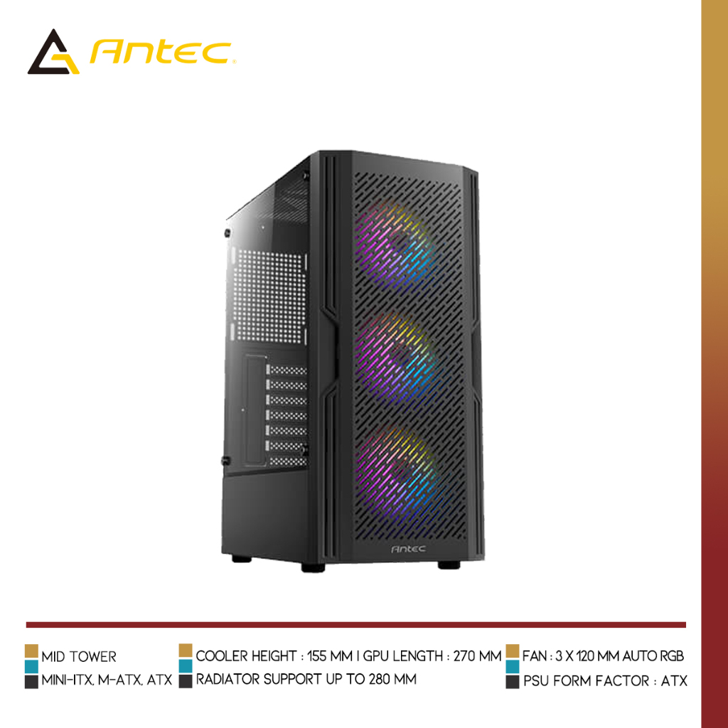 Jual ANTEC AX20 | Mid-Tower Gaming Case | Shopee Indonesia