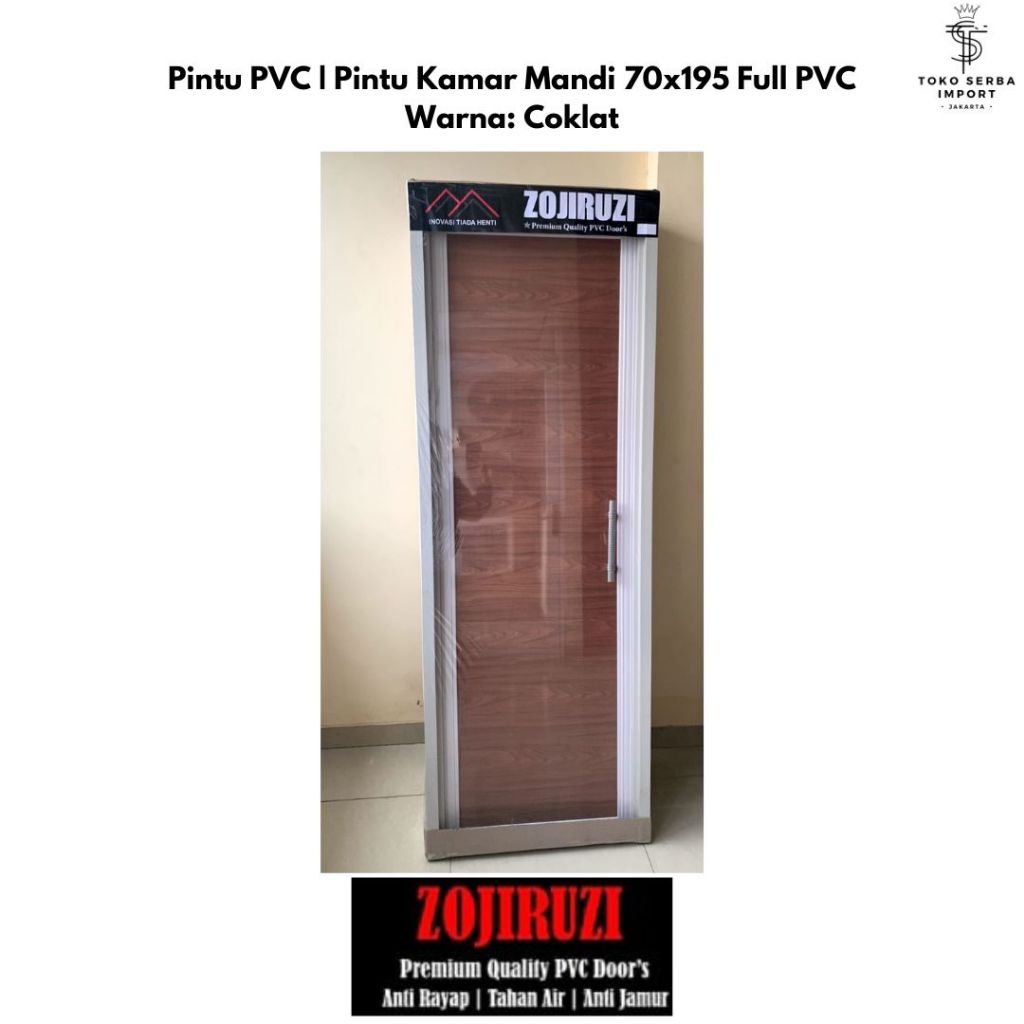Jual Pintu PVC | Pintu Kamar Mandi 70x195 Full PVC Zojiruzi [KHUSUS ...