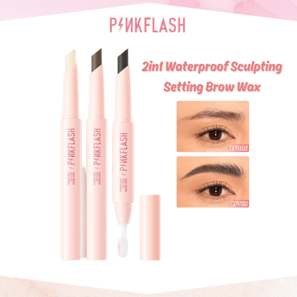 Jual Pinkflash 2 in 1 Waterproof Sculpting Setting Brow Wax with Brush ...