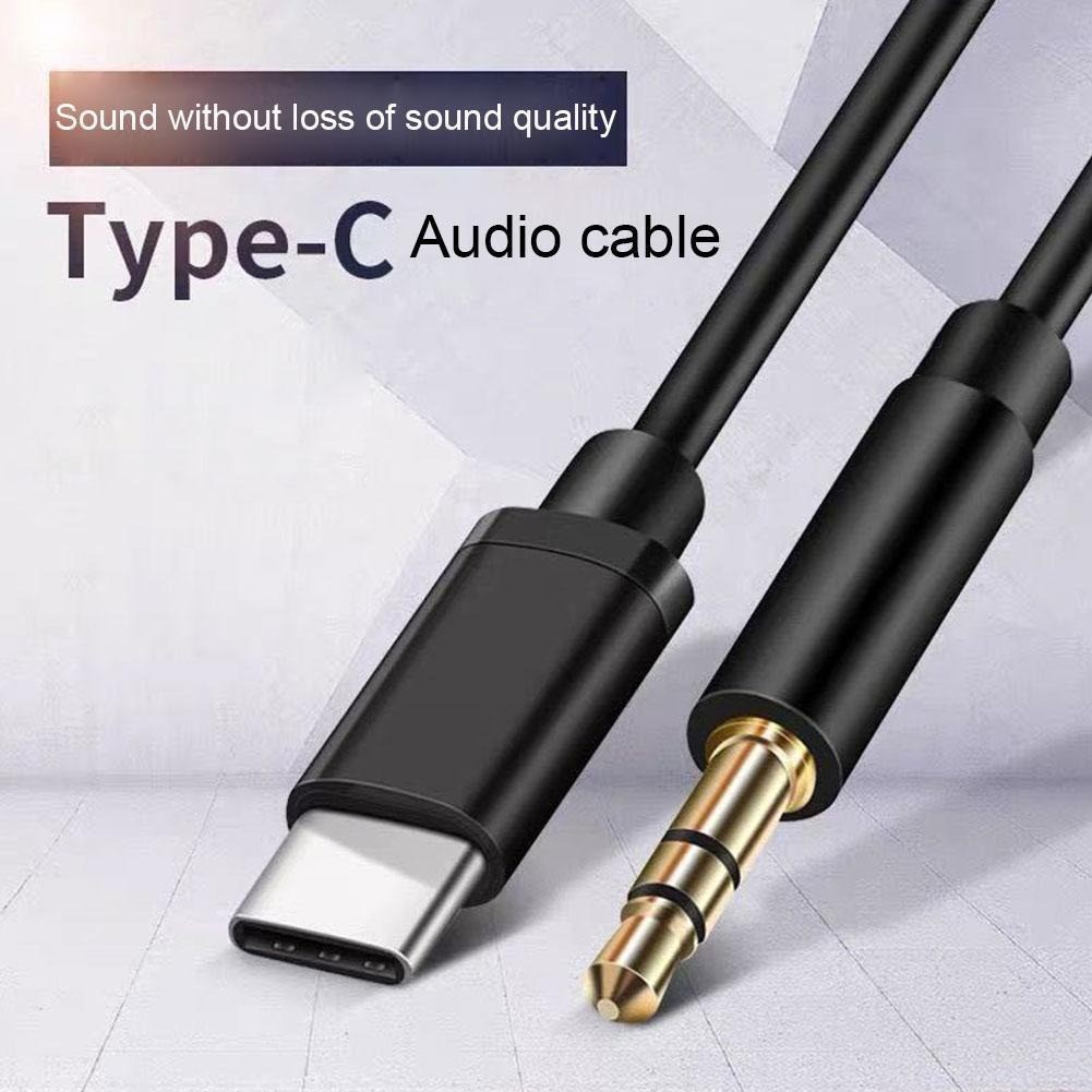 Jual KABEL AUDIO JACK AUX 3.5 KE TIPE C | Shopee Indonesia