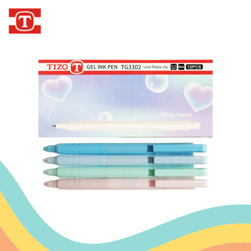 Jual GEL PEN TIZO TG-3302 (12 PCS) | Shopee Indonesia