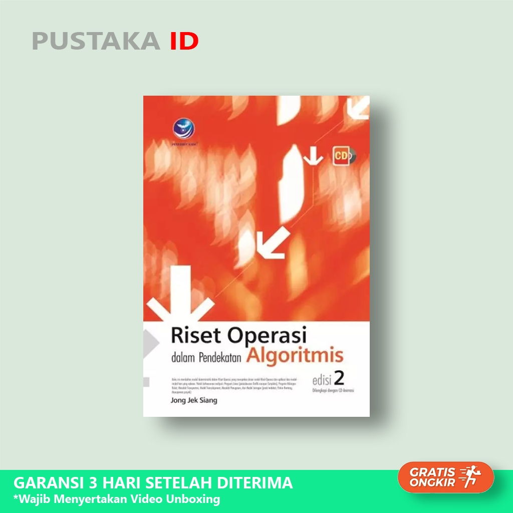 Jual Buku Riset Operasi dalam Pendekatan Algoritmis. Edisi 2 + cd - Original | Shopee Indonesia