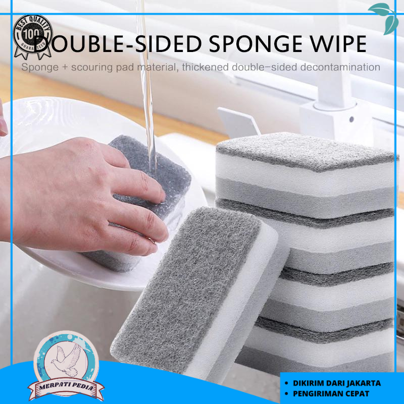 Jual Spon Cuci Piring 2 Sisi Busa Sponge Cuci Piring Spons Alat Cuci ...