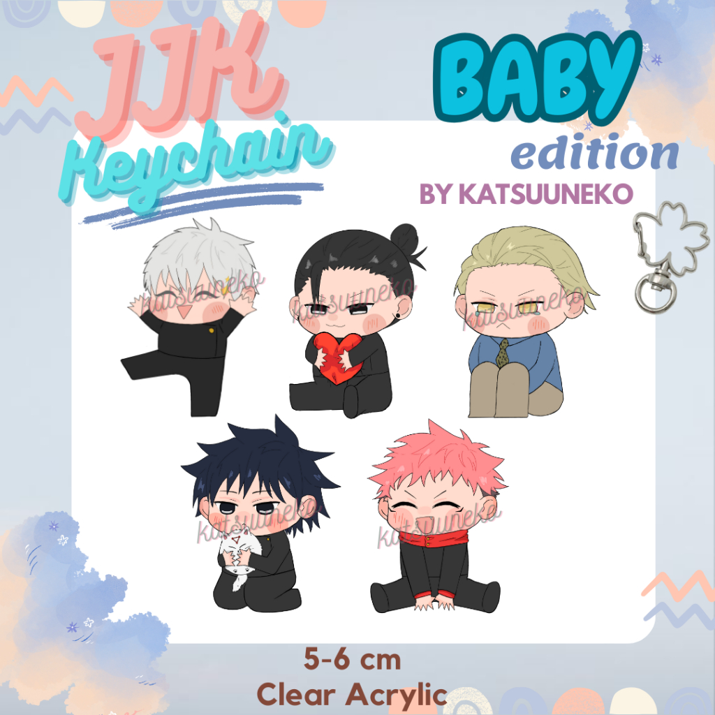 Jual [READY STOCK] JJK ★ Jujutsu Kaisen Chibi Cute Love Keychain ...