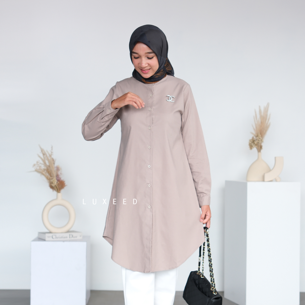 Jual tunik wanita terbaru tunik polos linen tunik simple tunik cantik ...